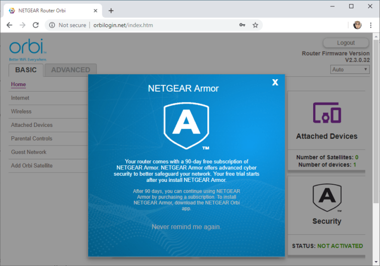 How to Get Orbi Armor Update on Your RBR50 | Dong Knows Tech