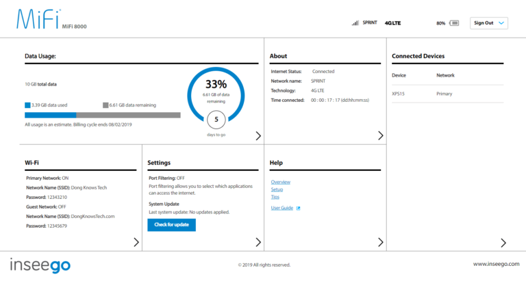 Sprint MiFi 8000 Review: A Cool Hotspot for a Price | Dong Knows Tech