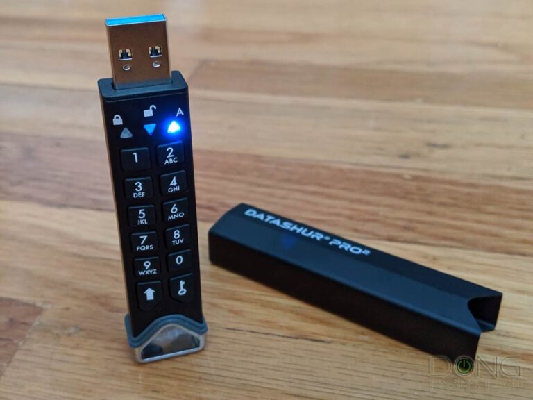 iStorage datAshur PRO2 Secure Flash Drive Review | Dong Knows Tech