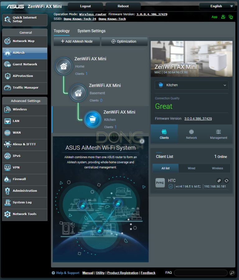 ASUS ZenWiFi AX Mini XD4 Review: A Complete AiMesh System | Dong Knows Tech