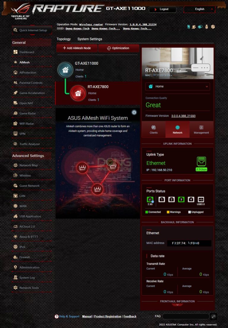 ASUS RT-AXE7800 Review: An Excellent Wi-Fi 6E Router | Dong Knows Tech