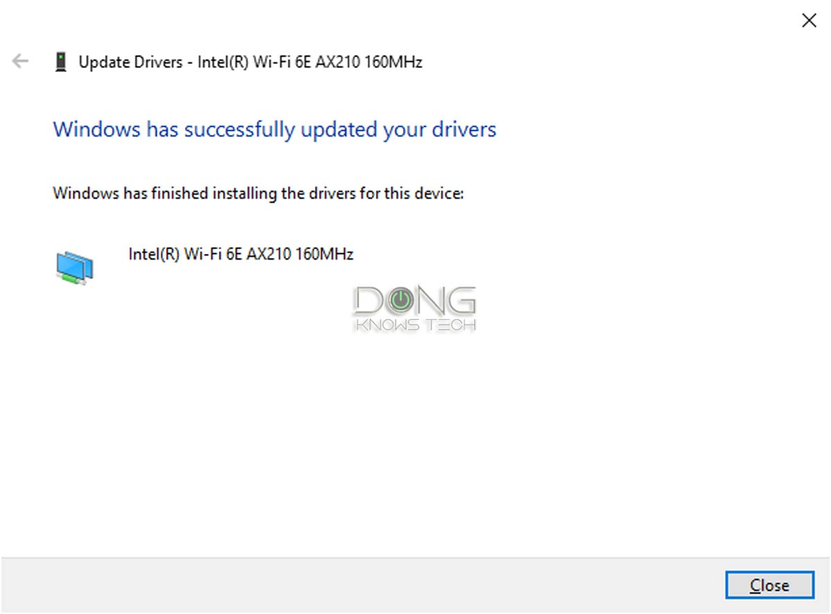 Real 6GHz Intel AX210 Windows 10 Driver on a Platter