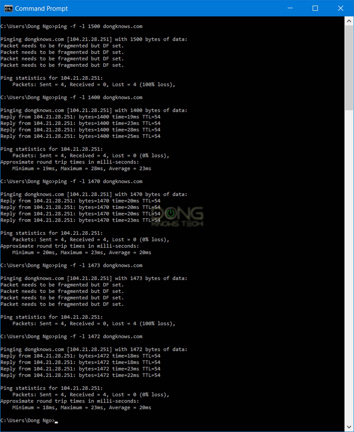 MTU and Jumbo Frame 101: A Few Cool Tricks | Dong Knows Tech