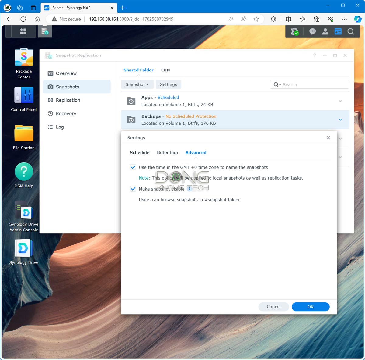Synology Snapshot Keeping Data 100 Safe Dong Knows Tech