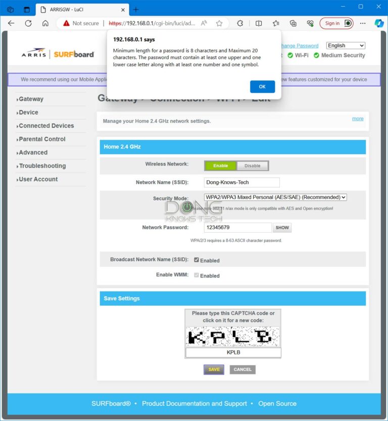 ARRIS SURFboard G54 Review: Reliable but Frustrating | Dong Knows Tech