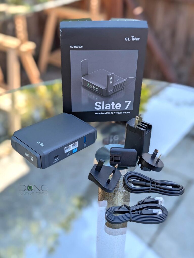 GL.iNet GL-BE3600 Slate 7 Review: A Fast Travel Router | Dong Knows Tech