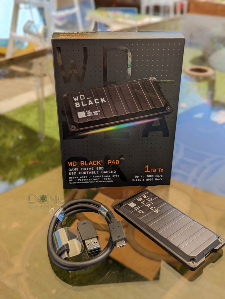 WD BLACK P40 Review: A Colorful Portable SSD | Dong Knows Tech