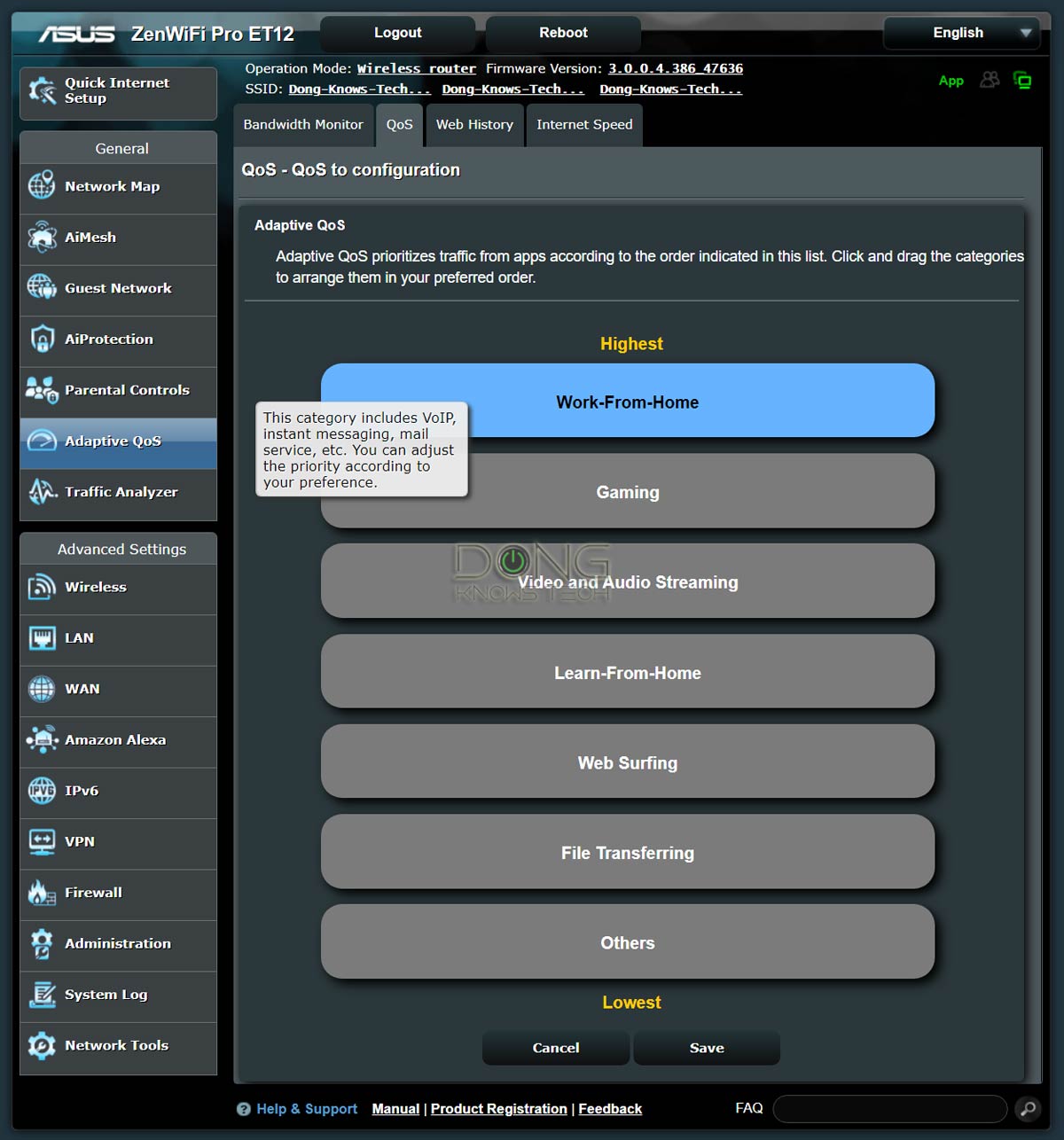 ASUS ZenWiFi Pro ET12 Review: A Solid Multi-Gig Mesh | Dong Knows Tech